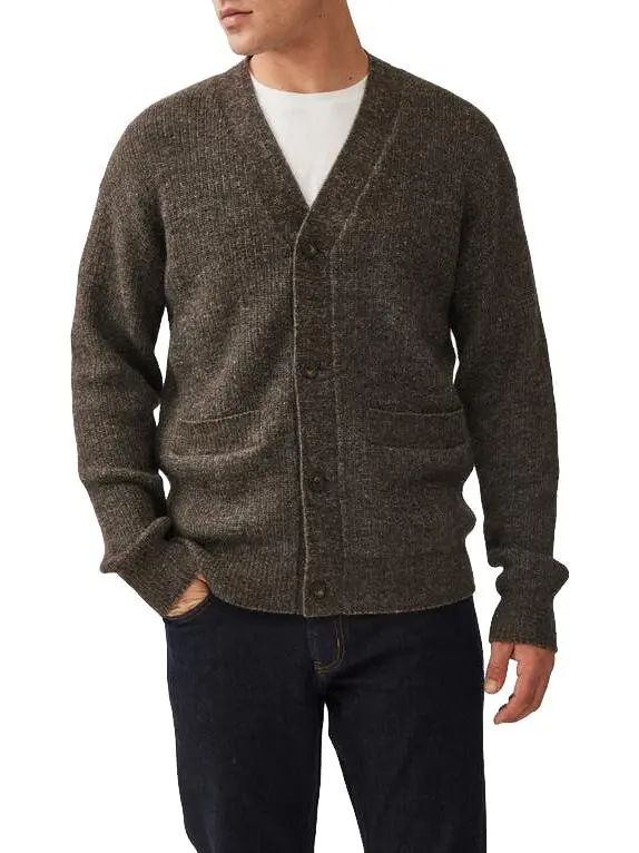 Rodd & Gunn Glenallen Merino Wool And Alpaca Cardigan - Sepia