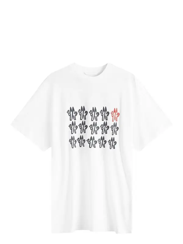 Moncler Text Logo T-shirt - White