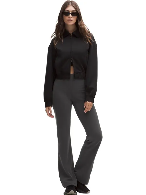 Lululemon Ribbed Softstreme Flared Pant - Graphite Grey