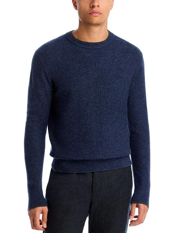 Bloomingdale'S Wool & Cashmere Jacquard Sweater Exclusive - True Blue Multi