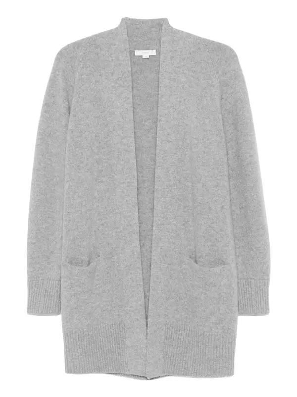 Vince Open-front Cashmere Cardigan - Grey