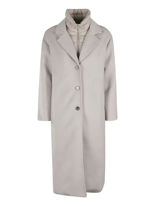 MOORER Wool Coat - Neutrals