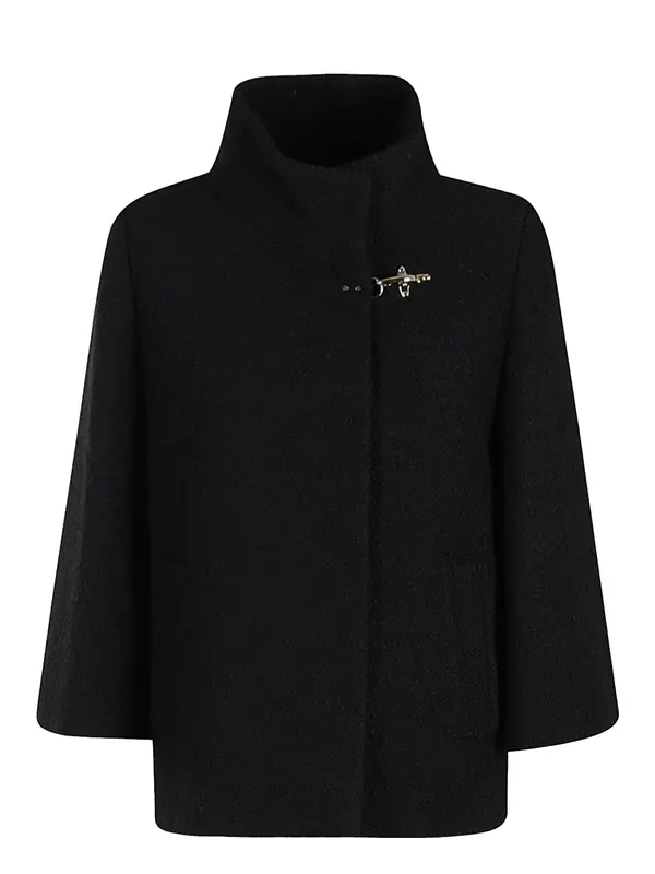 FAY Bouclé Jacket - Black