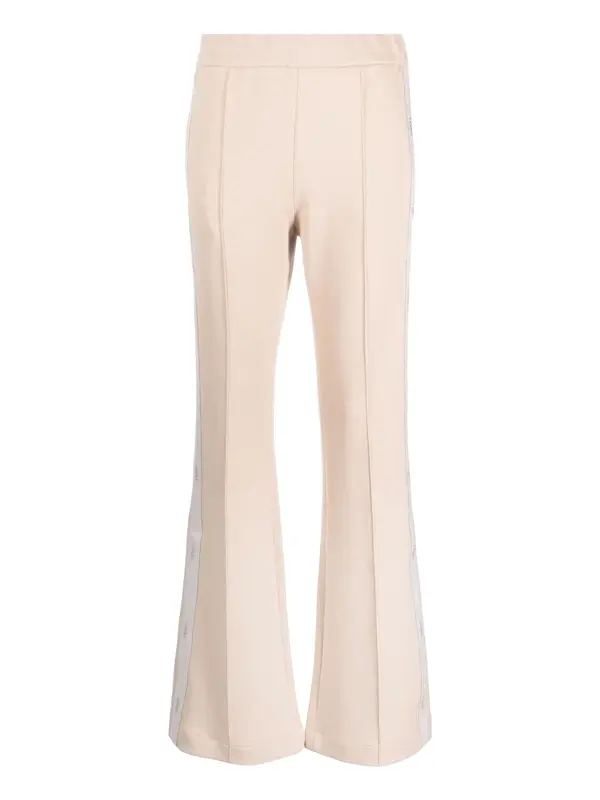 Fendi Logo-tape Flared Track Pants - Neutrals