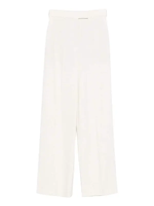 RÓHE Wide-leg Textured Trousers - Neutrals