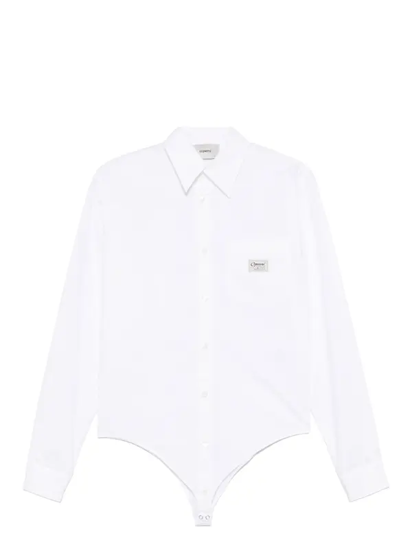 Coperni Shirt-style Bodysuit - White