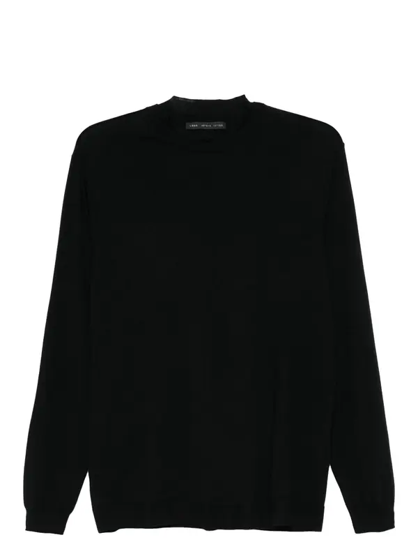 LOW BRAND Fine-knit Sweater - Black