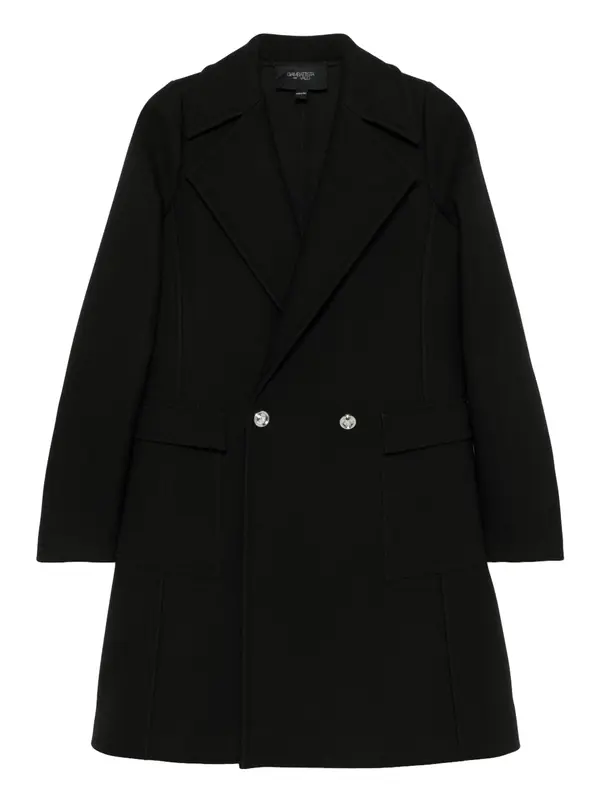 Giambattista Valli Twill Coat - Black