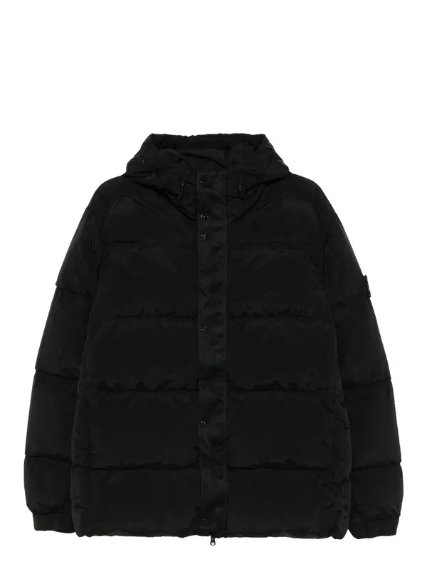 Stone Island Econyl® Hooded Puffer Jacket - Black