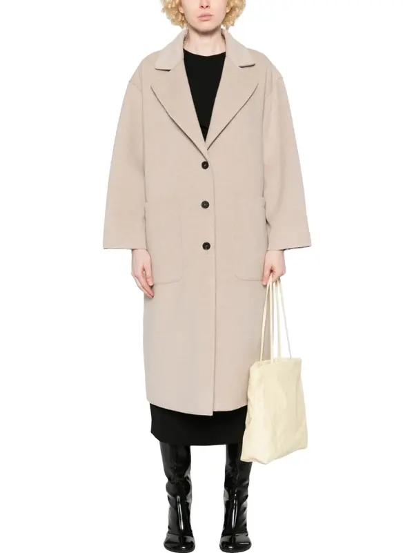 BLANCA VITA Felted Coat - Neutrals