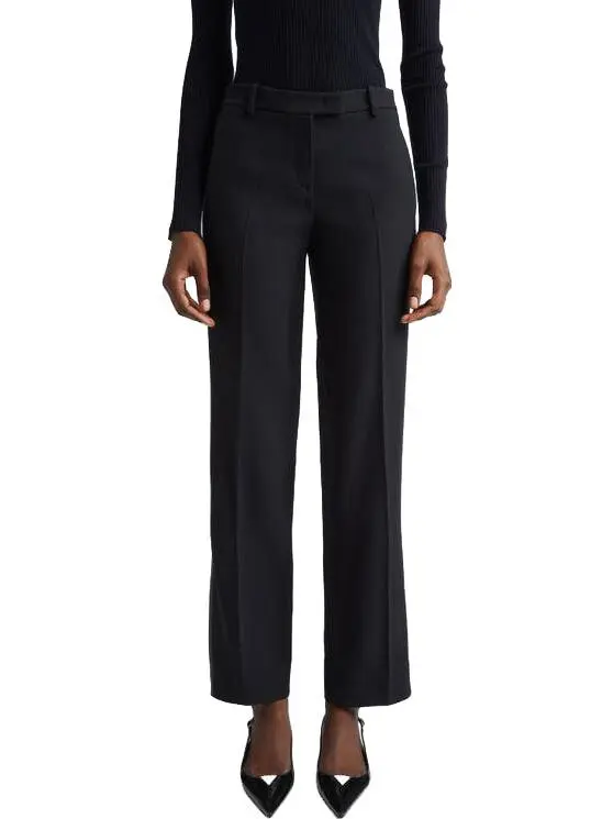Michael Kors Crepe Ankle Pants - Black