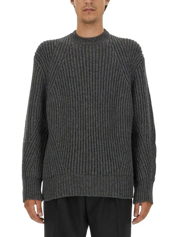 Alexander McQueen Oversized Wool Jersey Pullover - Black