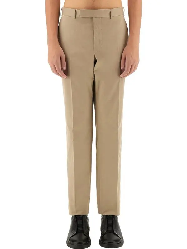 Zegna Straight Leg Trousers - Beige