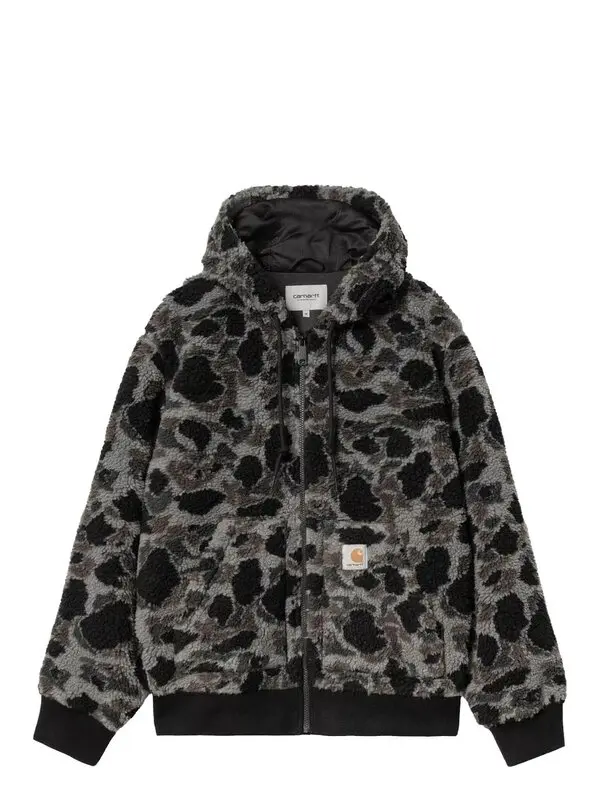 Carhartt Work In Progress Og Active Camo Jacquard Pile Jacket - Green