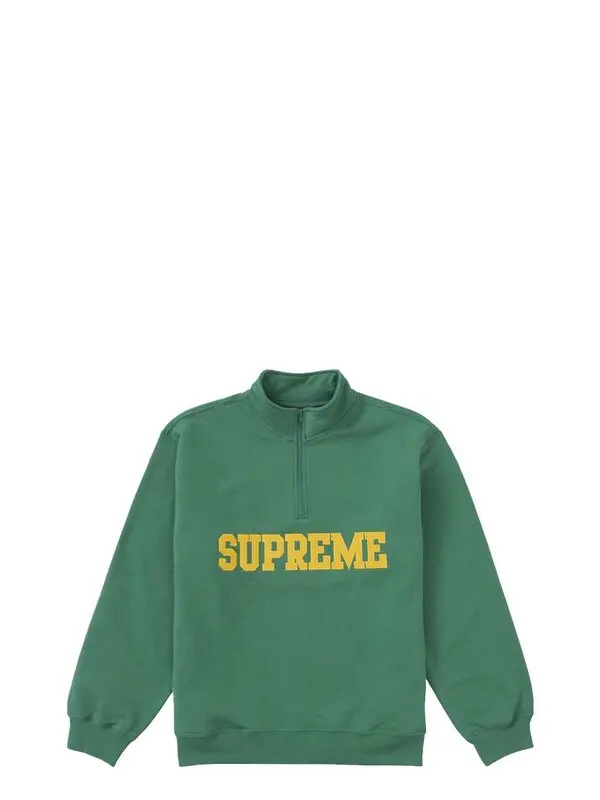 Supreme Collegiate Half Zip Pullover - Light Pine