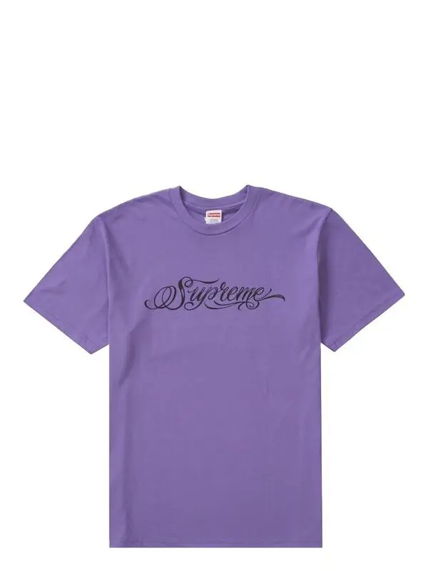 Supreme Script Tee Shirt - Purple