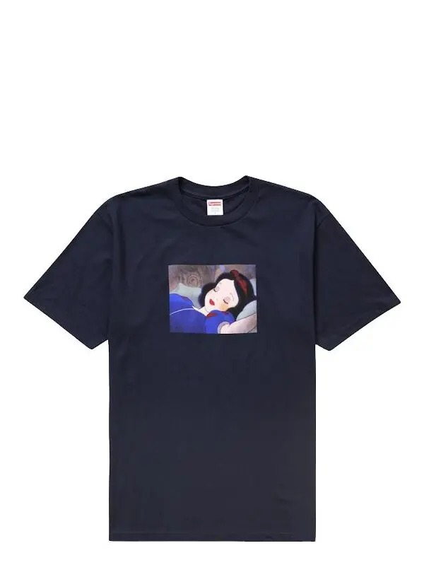 Supreme Snow White Tee Shirt - Navy Blue