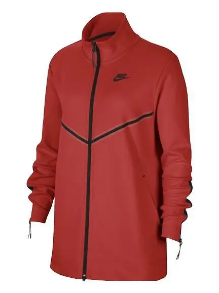 Nike Tech Fleece Full-zip Sweatshirt - Red