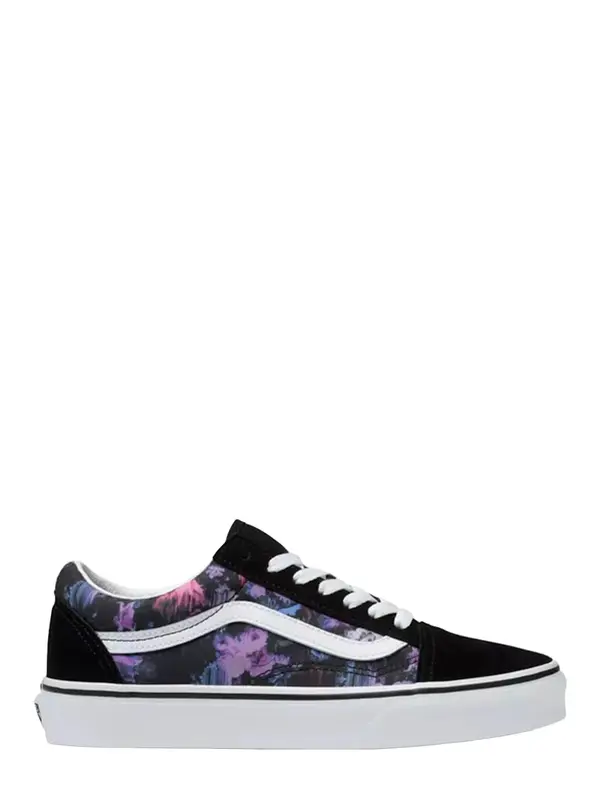 VANS Old Skool Warped Floral Sneakers - Black/true White