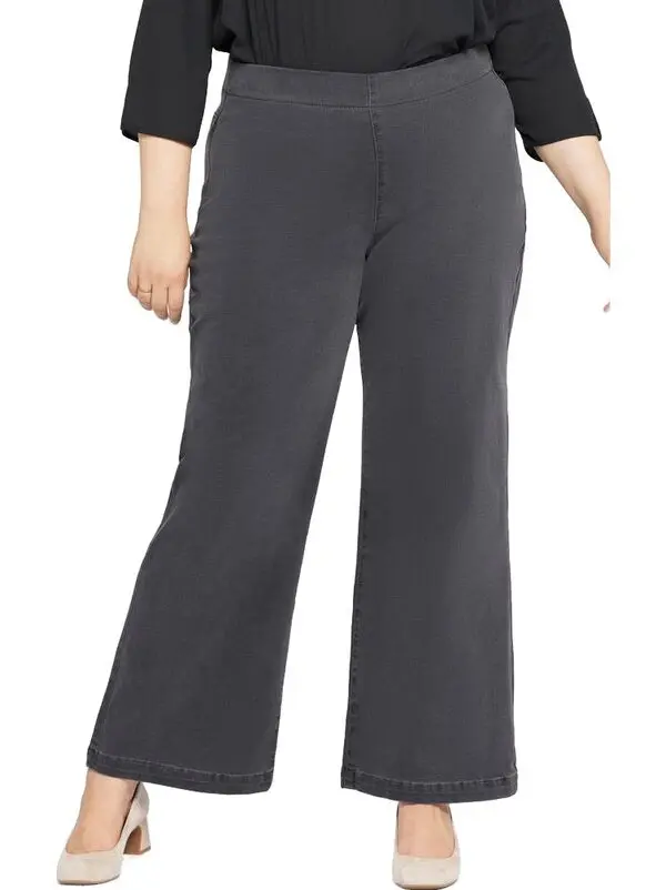 NYDJ Teresa Wide Leg Pull-on Jeans - Sierra