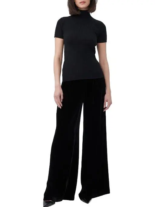 Trina Turk Saige Velvet Pants - Black