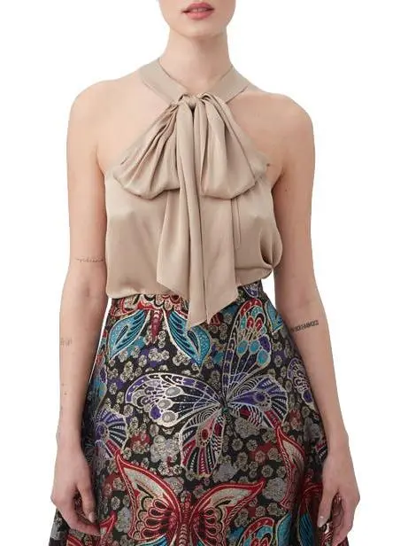 Trina Turk Mallie Halter Top - Gold