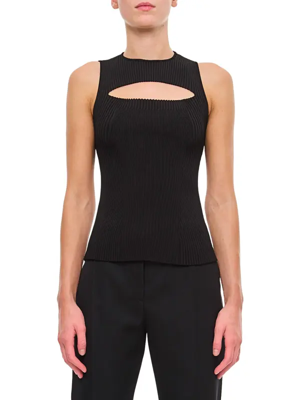 Alexander McQueen Sleeveless Top - Black