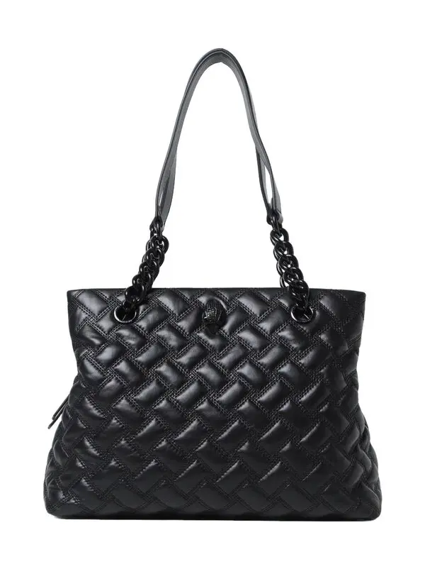 Kurt Geiger Quilted Shoulder Bag With Chain Strap - Black