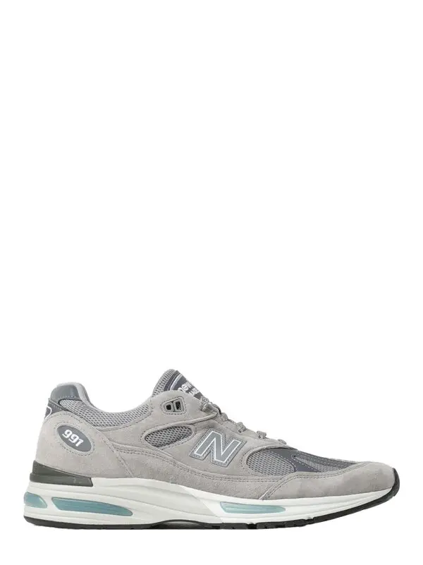 NEW BALANCE Suede And Mesh 991v2 Sneakers - Grey