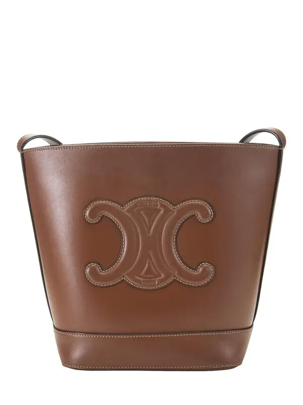 Celine Cuir Triomphe Bucket Bag - Brown
