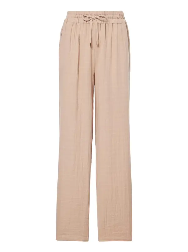 Melissa Odabash Krissy Cotton Sweatpants - Beige