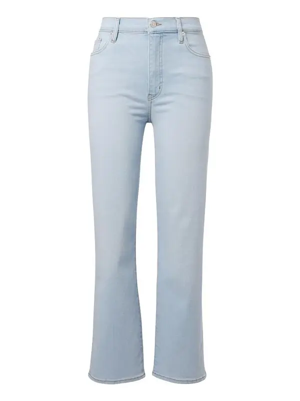 FRAME Le Sleek High-rise Straight Jeans - Blue