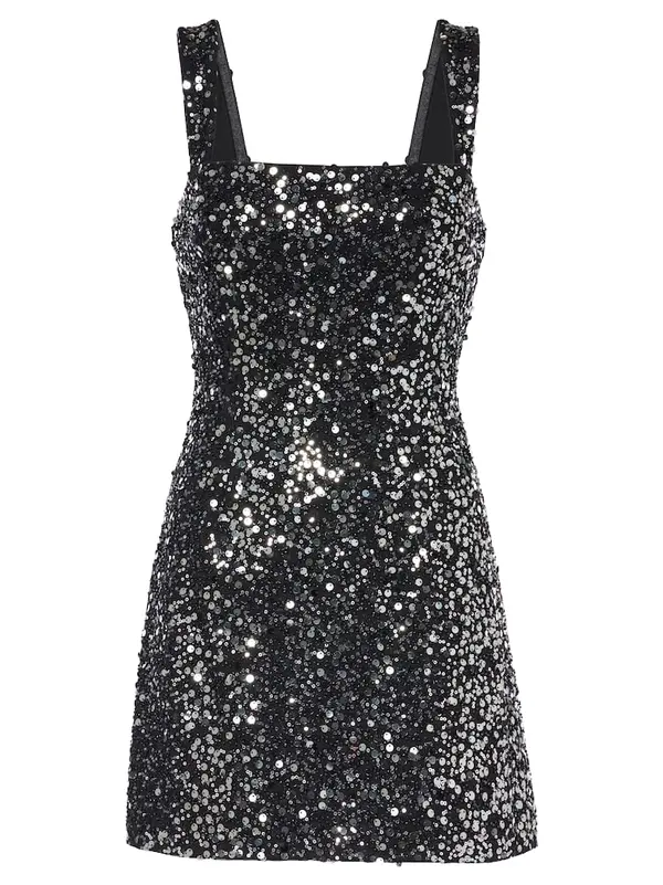 Simkhai Benson Sequined Mini Dress - Black