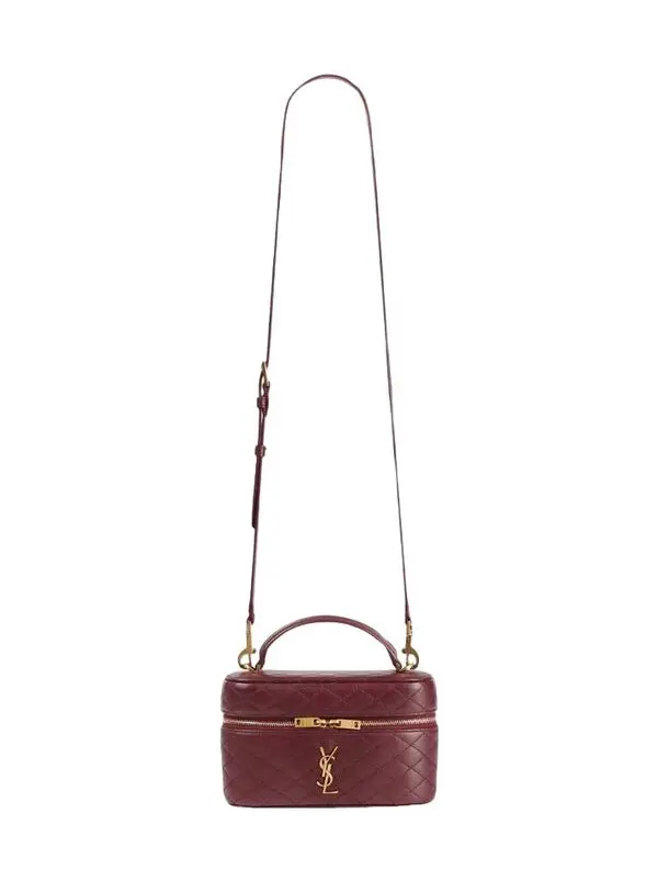 Saint Laurent Gaby Patent Leather Vanity Bag - Red