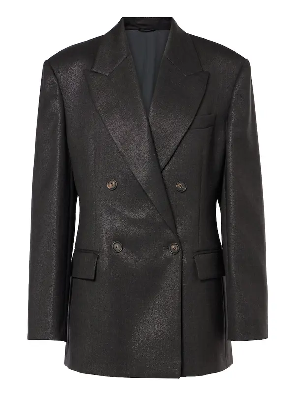 Brunello Cucinelli Wool-blend Blazer - Black