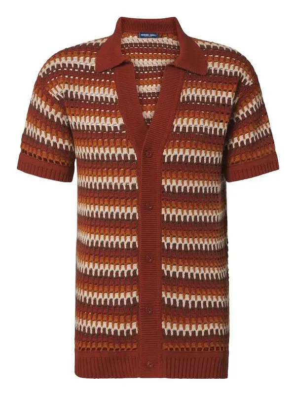 Frescobol Carioca Pinto Crochet Cotton Shirt - Neutrals