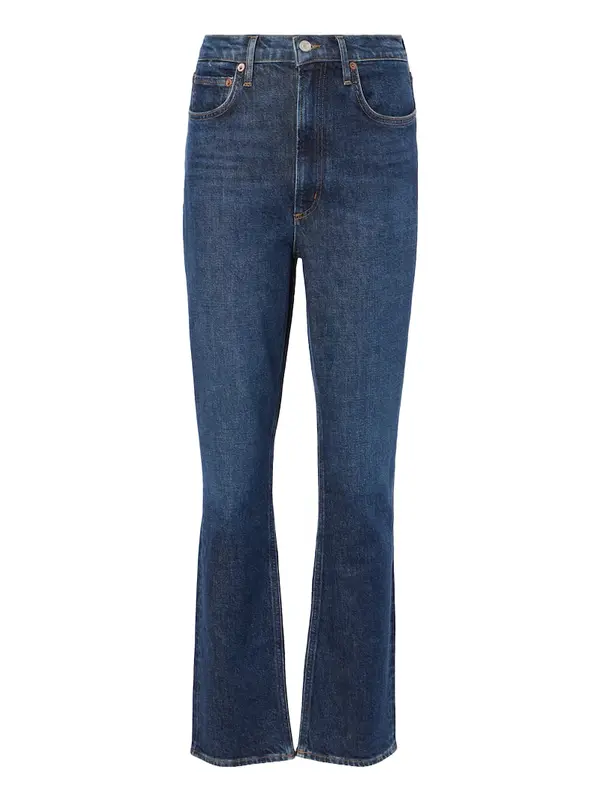 AGOLDE Stovepipe High-rise Straight Jeans - Blue