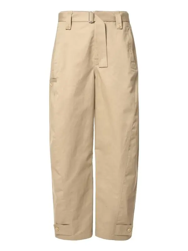 LEMAIRE Twisted Cotton-linen Twill Pants - Beige