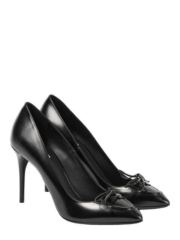 Alaïa 90 Leather Pumps - Black