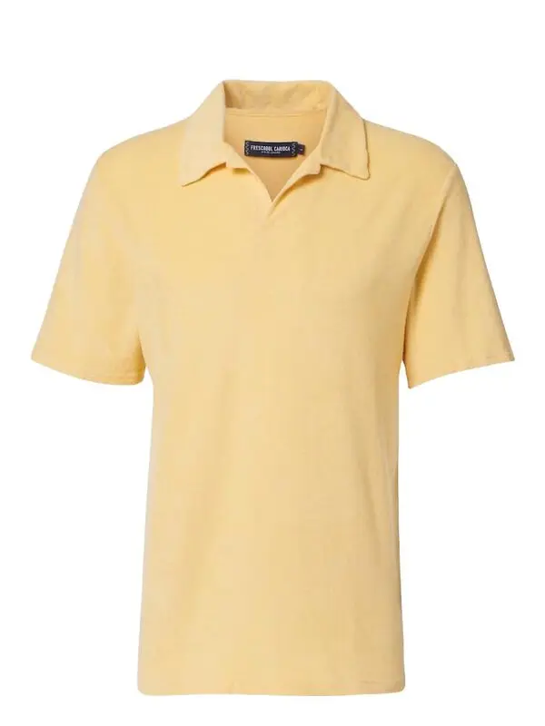 Frescobol Carioca Faustino Cotton Terry Polo Shirt - Yellow