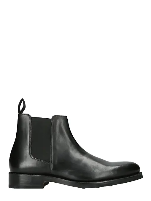Grenson Declan Flat Leather Chelsea Boots - Black