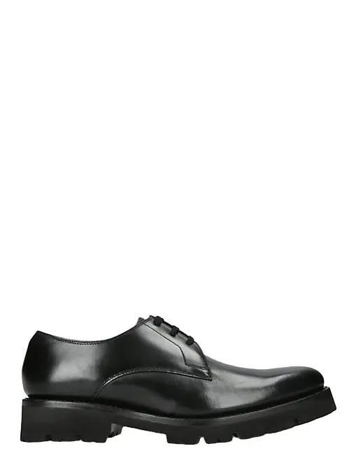 Grenson Gardener Lace-up Leather Derby Shoes - Black