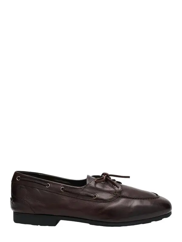 Bally Paquy Leather Boat Shoes - Ebano