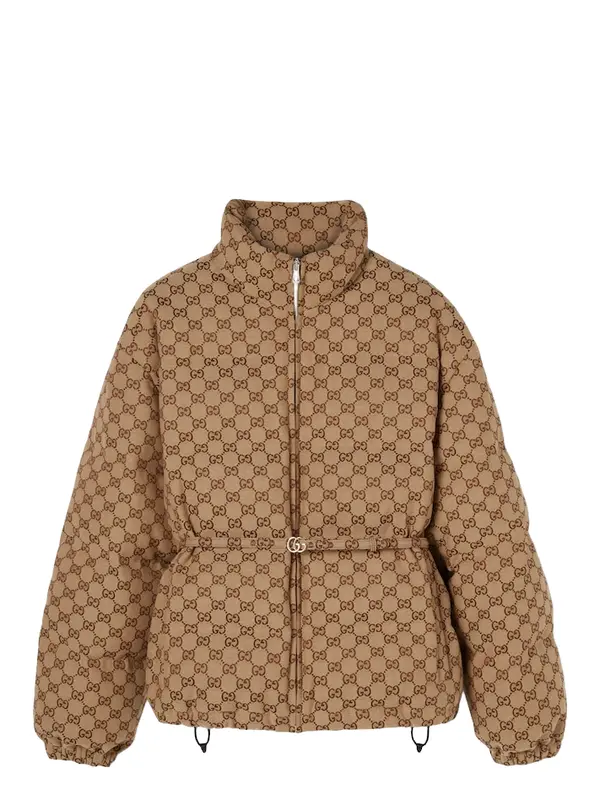 Gucci Gg Canvas Bomber Jacket - Brown