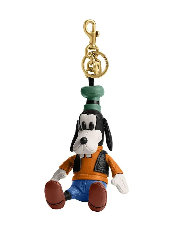 COACH Disney Goofy Bag Charm - Brass/chalk Multi