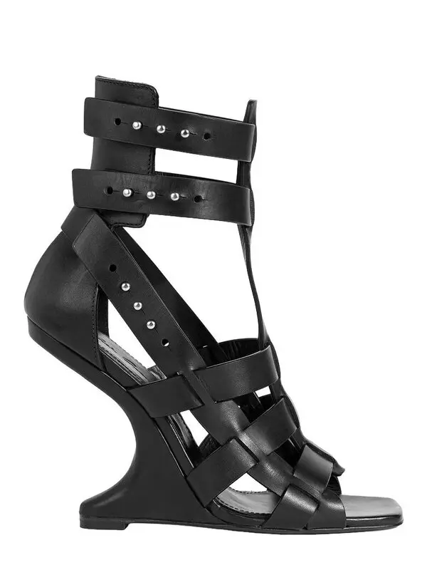 Rick Owens Spartan Leather Sandals - Black