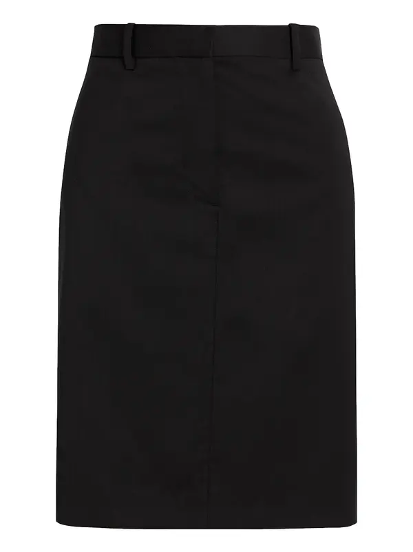Helmut Lang Wool-twill Skirt - Black