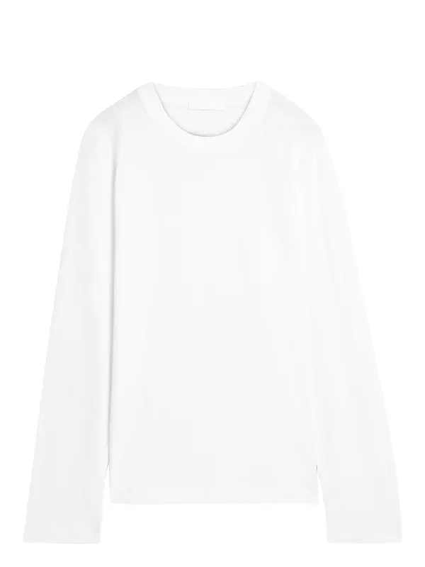 Helmut Lang Cotton-jersey Top - White