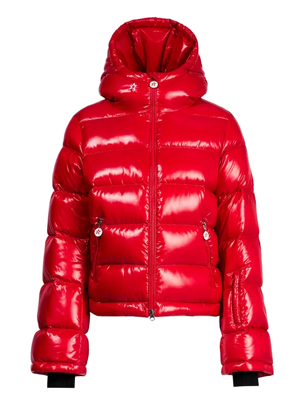 Perfect Moment Polar Flare Down Jacket - Red-lakke