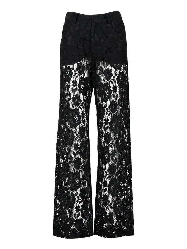 Federica Tosi Faux Leather Trousers - Black